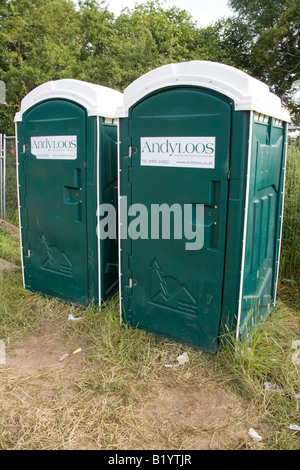 Glastonbury Festival toilet 2008 Stock Photo - Alamy
