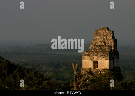 Temple 1 as seen from Mundo Perdido, Tikal National Park, Guatemala ...