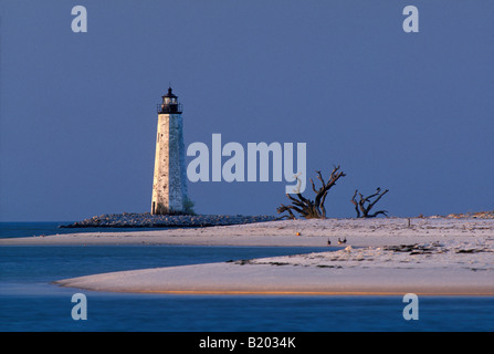 New Point Comfort Lighthouse on shores of Chesapeake Bay in rural ...