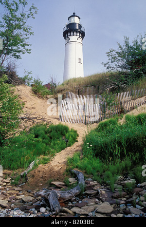 The Au Sable Point Lighthouse At The Pictured Rocks National Lakeshore ...