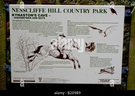 Humphrey Kynaston's Cave, Nesscliffe Country Park, Shropshire, England ...