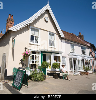 Shop and street Lavenham Suffolk Stock Photo - Alamy