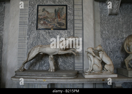 wild animals sculptures in vatican museum, rome Stock Photo - Alamy