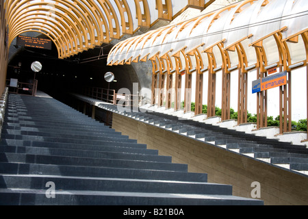 Funicular transport systm in Naples Italy Station V Emanuele Stock ...