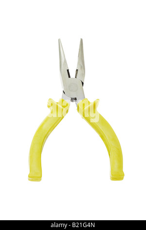 Yellow pliers isolated on the white Stock Photo - Alamy