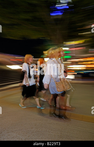 Life on Sendai streets at night Sendai Japan Stock Photo - Alamy