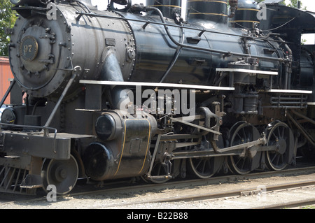 A Connecticut Valley Railroad steam locomotive, Essex, Connecticut, USA ...