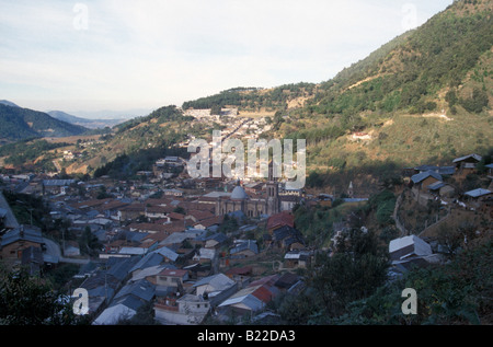 The mining town of Angangueo, Michoacan, Mexico near the Monarch ...