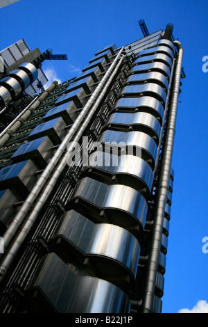 sleek steel structure lloyds building Lime Street city of london ...
