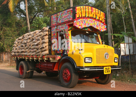 Kerala India Decorated Lorry Stock Photo - Alamy