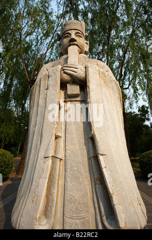 Statues on the 'Sacred Way - Ming Tombs, Beijing, China Stock Photo - Alamy
