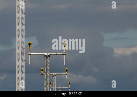 Lights on grey background Stock Photo - Alamy