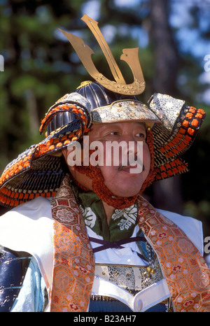 Bushido samurai warrior wearing costume at the Shunki Reitaisai ...