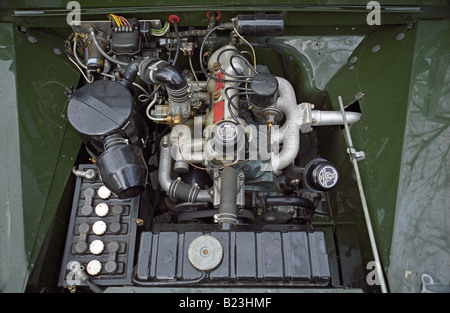 Engine bay of a perfectly restored and award winning 1953 2.0 litre ...