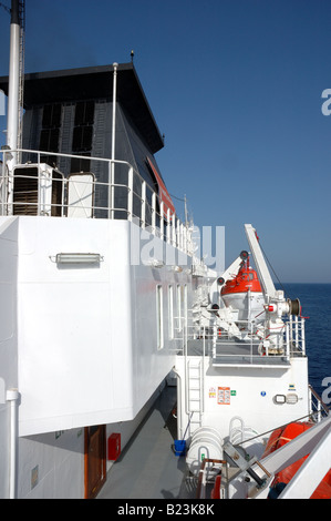 Easycruise Life Cruise Ship with Funnel and Lifeboats at Paros Town ...