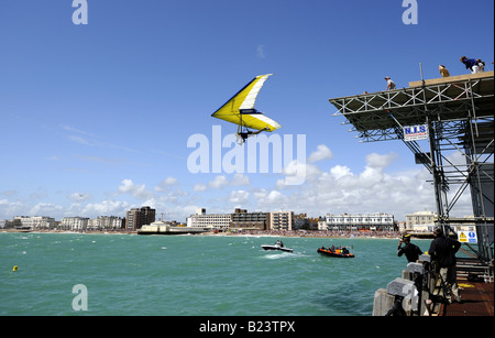 The Worthing Birdman event held on Worthing Pier July 2008 Stock Photo ...