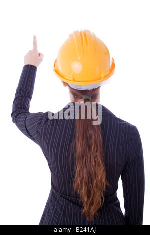 Young construction architect isolated on the white Stock Photo - Alamy