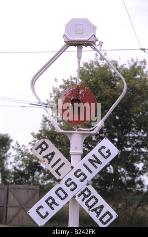 Train railroad Crossing lights Stock Photo: 19780241 - Alamy