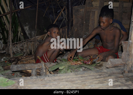 sakai hilltribe, outside kuanmaidum village, palian district, trang ...