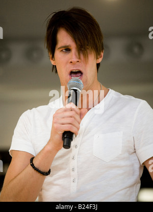 Basshunter Jonas Erik Altberg at the Buchanan Street Zavvi store in ...