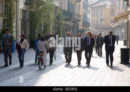 People and streets Monza Lombardy Italy Stock Photo - Alamy