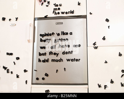 Magnetic letters, Eden Stock Photo - Alamy