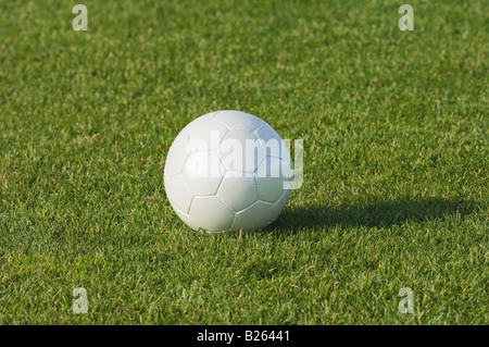 A plain white soccer ball Stock Photo - Alamy