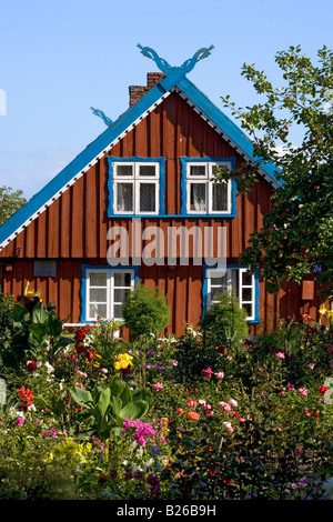 traditional fisherman house, Nida (Nidden), Curian spit, Lithuania ...
