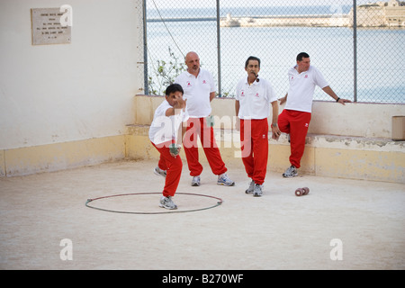 Maltese game of boules bocci malta games bowling communal sport ...