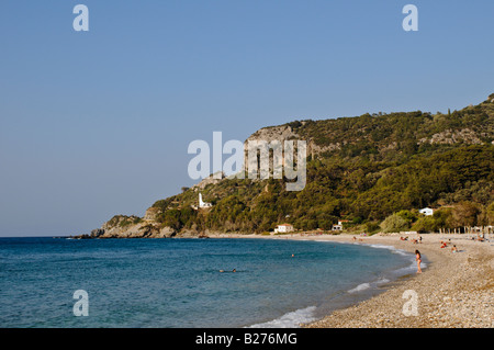 Potami beach near Karlovassi Samos Greece Stock Photo - Alamy