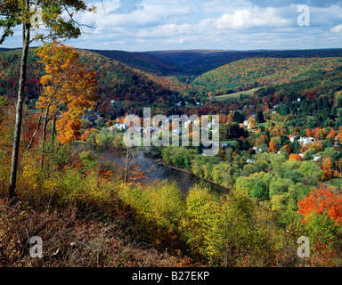 Borough Of Tidioute From Tidioute Overlook, Allegheny River, Warren ...