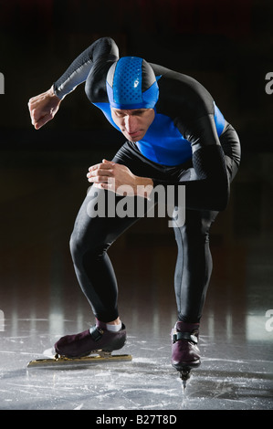 People skate on an ice rink installed at the Red Square in Moscow ...