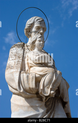 Statue outside Mosta Dome or Rotunda Malta Stock Photo - Alamy