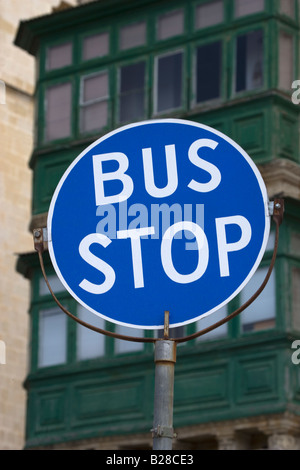 Malta. Tourism. Malta bus signs Stock Photo - Alamy