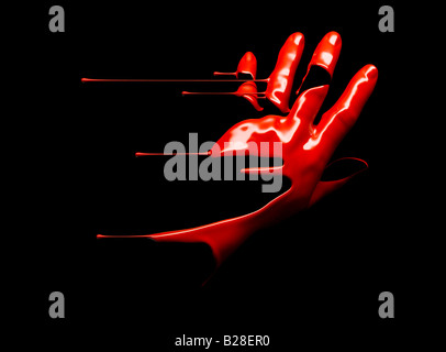 Red paint droplet Stock Photo - Alamy