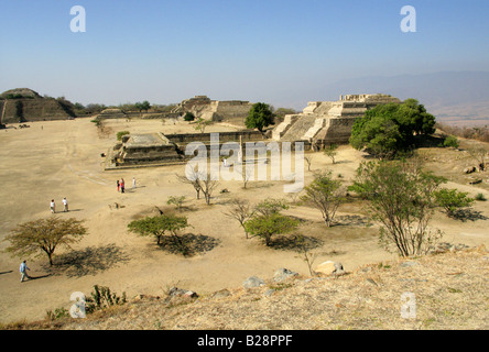 Buildings of the North Platform, Monte Alban, a large pre-Columbian ...