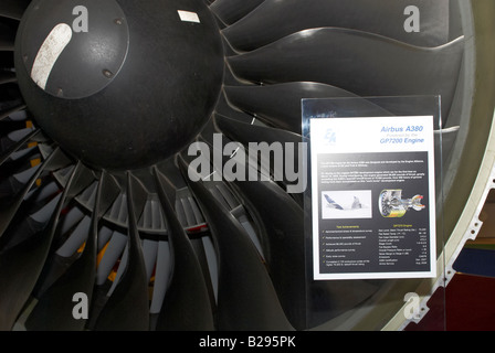 Airbus A380 Engine GP7200 Farnborough Air Show 2008 Stock Photo - Alamy