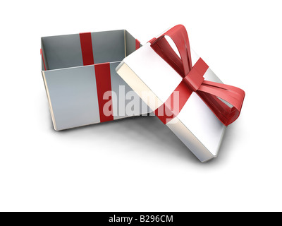 3D render of a gift box with the lid off Stock Photo - Alamy