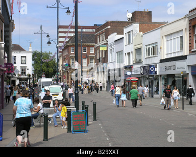 romford town centre high street essex england uk gb Stock Photo - Alamy