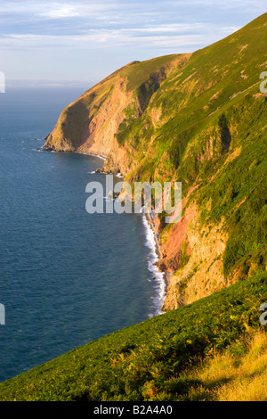 The cliffs near Lynmouth Stock Photo - Alamy