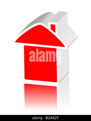 Real Estate House Logo Red Stock Photo - Alamy