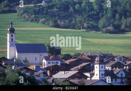Switzerland, Flims, view of church Stock Photo - Alamy
