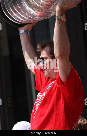 The captain of the NHL Stanley Cup winner team Florida Panthers ...