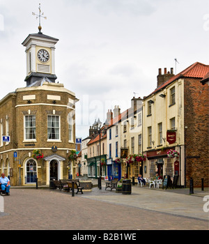 The town of Brigg, North Lincolnshire, UK. This image was captured ...
