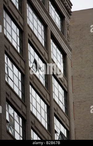 New building in city. Windows and balconies. Uninhabited house. New ...