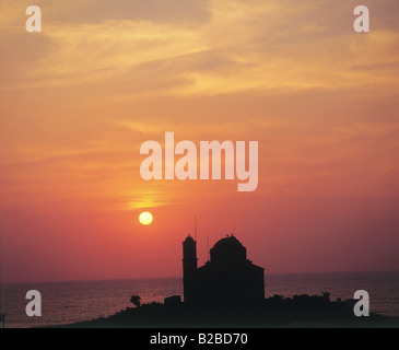Sunset in the sea, Cyprus Stock Photo - Alamy
