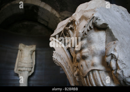relics exhibition at colosseum in rome italy Stock Photo - Alamy