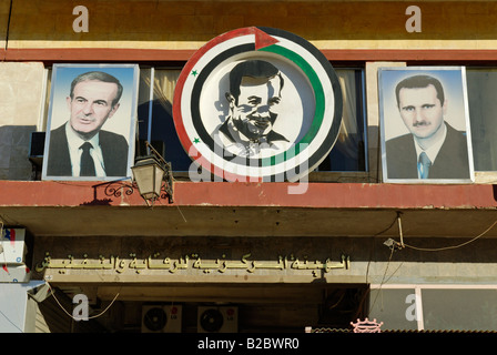 Propaganda Poster of Syrian President Bashar Hafiz Al-Assad Stock Photo ...