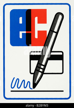 Emblem, ec, electronic cash Stock Photo - Alamy