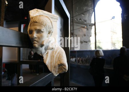 roman relics exhibition at colosseum in rome italy Stock Photo - Alamy